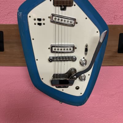 Teisco Del Rey EV-2T 1960’s - Phantom style Blue | Reverb