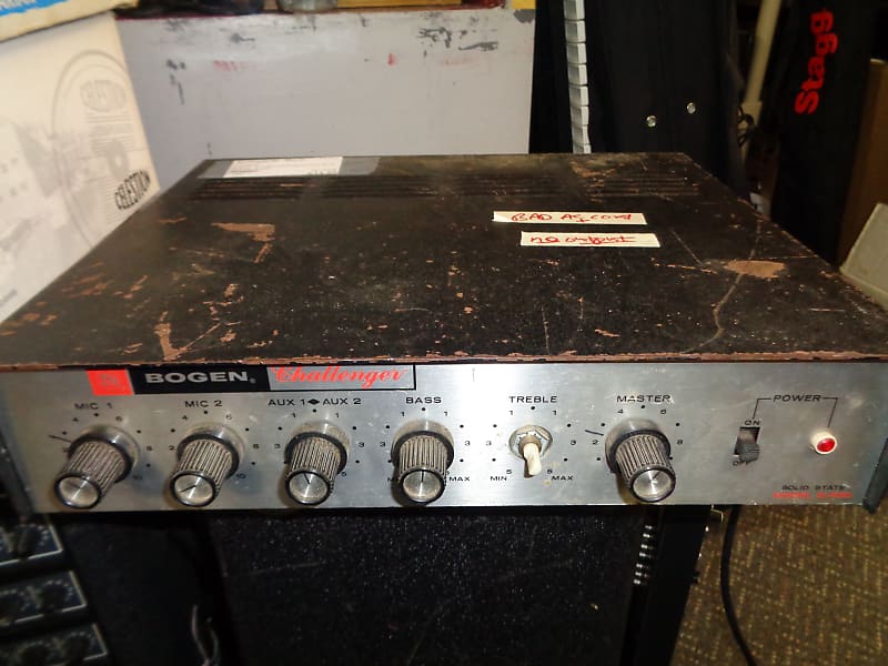 used Bogen Model C-100 Challenger Solid State PA amplifier | Reverb