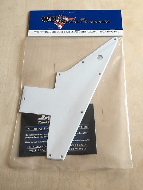 WD Music Gibson Explorer pickguard White | Reverb