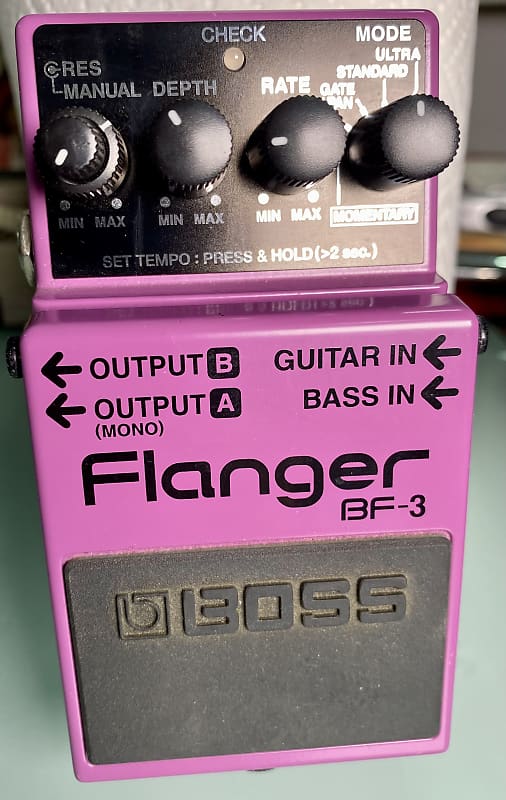 Boss BF-3 Flanger (Dark Gray Label) 2001 - Present - Purple | Reverb