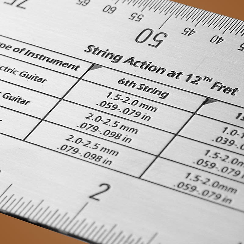 String Action Ruler Gauge,Guitar Repairing Tool for | Reverb