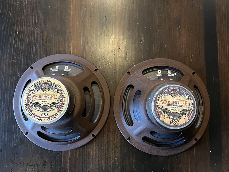 WGS G8A and G8C 8” Speaker Pair | Reverb