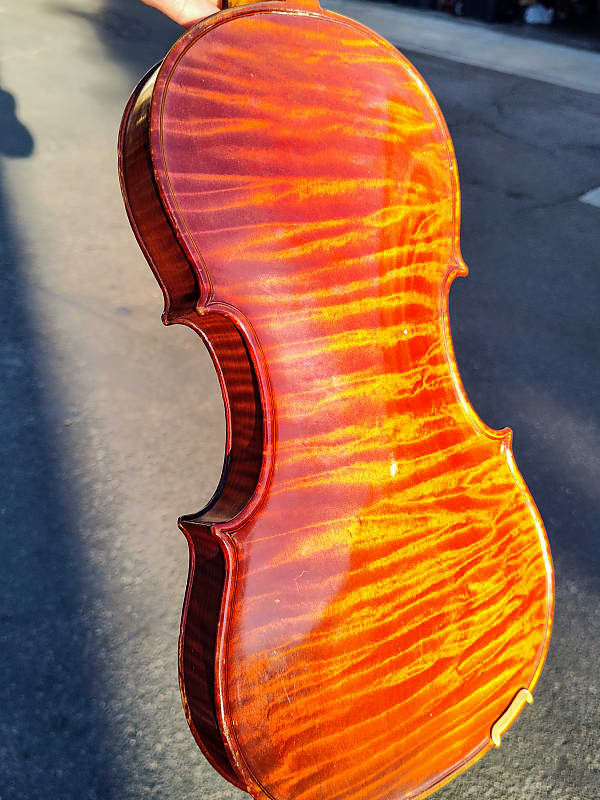 Vintage GORGEOUS 1-PIECE FLAME MAPLE BACK Stainer Copy Violin | Reverb