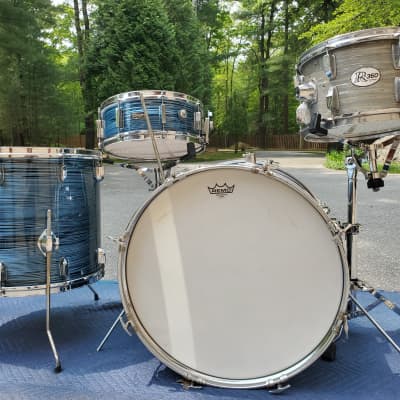 Tempro (pearl) Vintage MIJ 1960s - Blue Strata three piece | Reverb