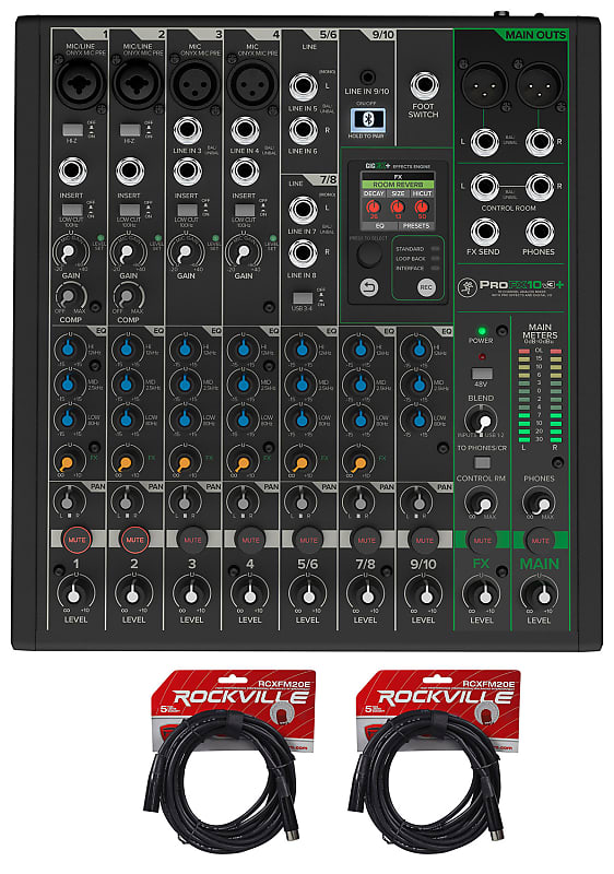 Mackie ProFX10v3+ 10-Ch. Mixer w/Enhanced FX/USB | Reverb