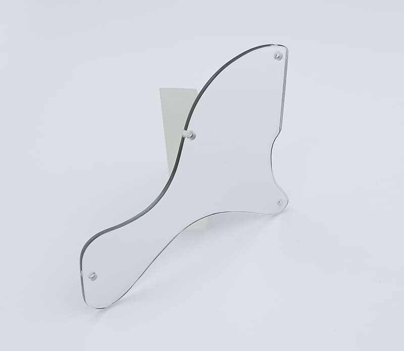chrome mirror acrylic pickguard for epiphone les paul junior | Reverb