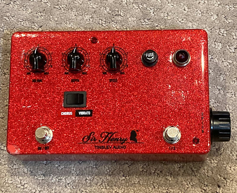 Tinsley Audio Sir Henry Vibe #1 of 1 Red Sparkle with | Reverb