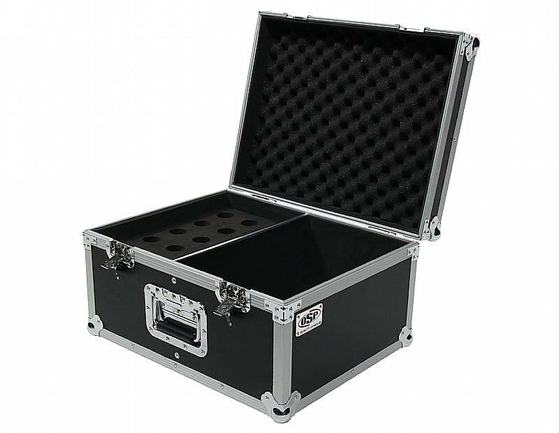 OSP Mic Case ATA Road Case Holds Up to 15 + Storage & (8) 25' | Reverb