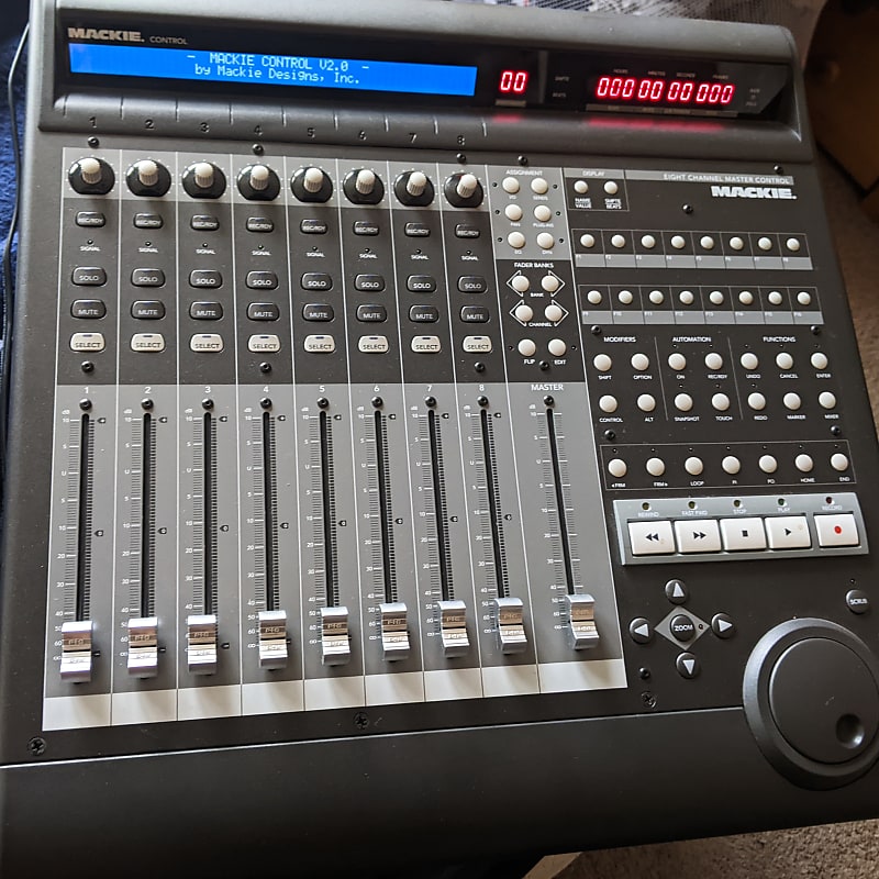Mackie Eight Channel Master Control | DAW Control Surface | Reverb