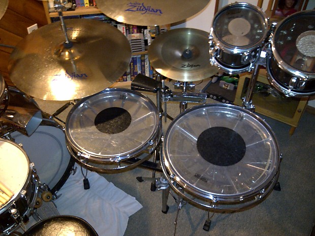 Remo Roto Toms 14 And 16 Inches 1980's Chrome | Reverb