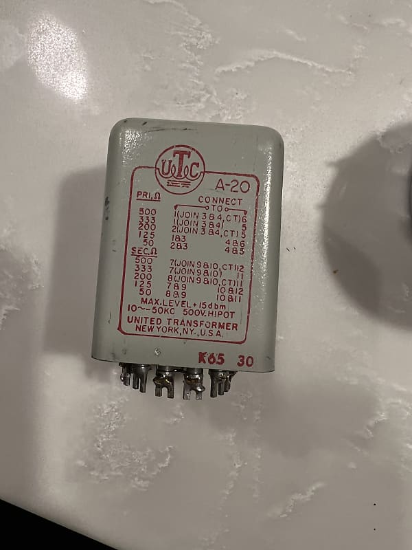 Vintage UTC A-20 Transformer | Reverb