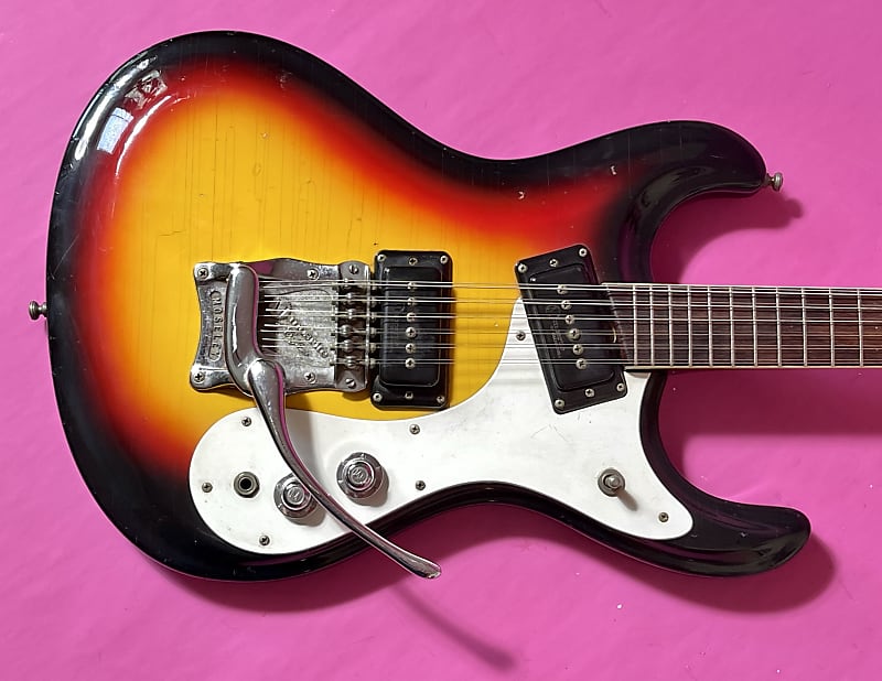Mosrite Ventures XII 1965 3-color day glo sunburst | Reverb