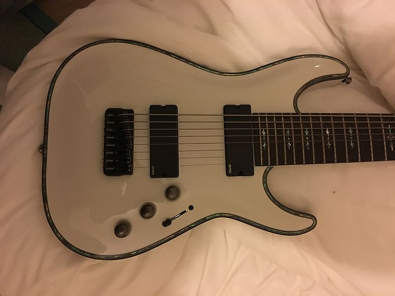 Schecter Hellraiser C-8 8-String Gloss White | Reverb