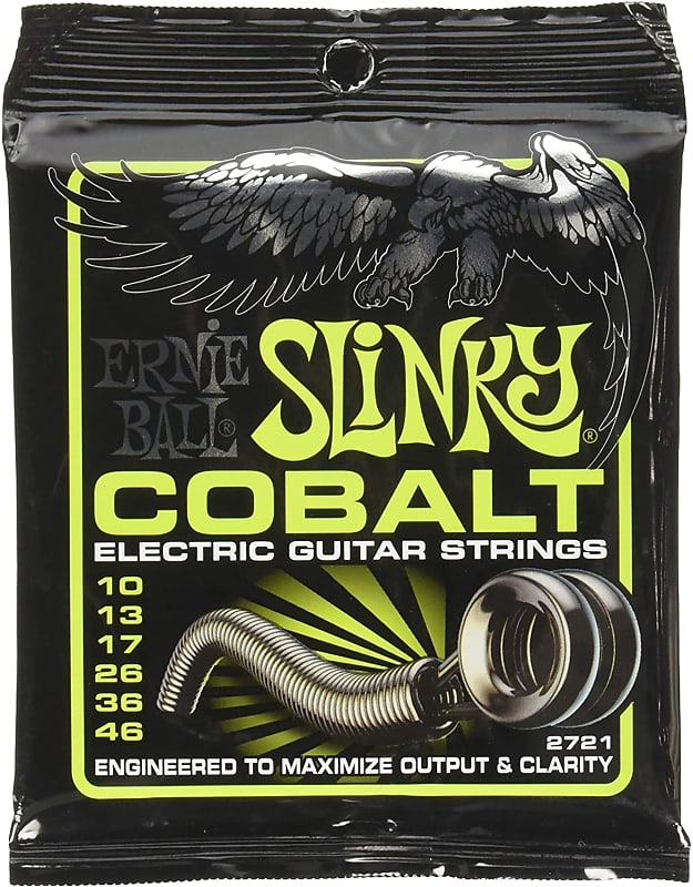Ernie Ball Electric Guitar Strings - Slinky Cobalt - Gauge | Reverb