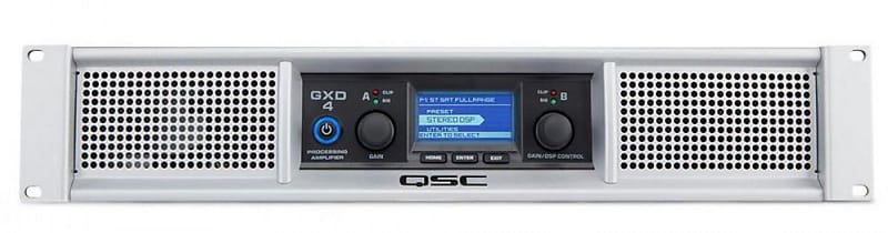 QSC GXD4 1600 Watt Peak 2-Channel Power Amplifier with DSP | Reverb