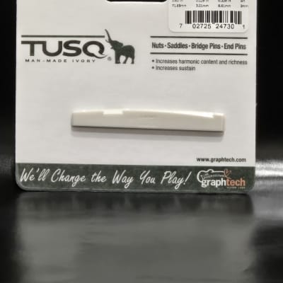 Graph Tech TUSQ Acoustic Compensated 1/8" Saddle | Reverb