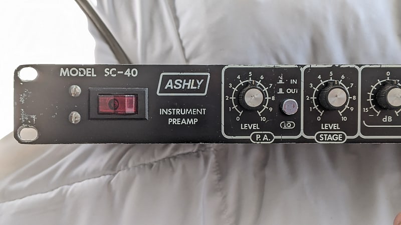 Ashly SC-40 Geddy Lee instrument preamp rack mount EQ tone | Reverb