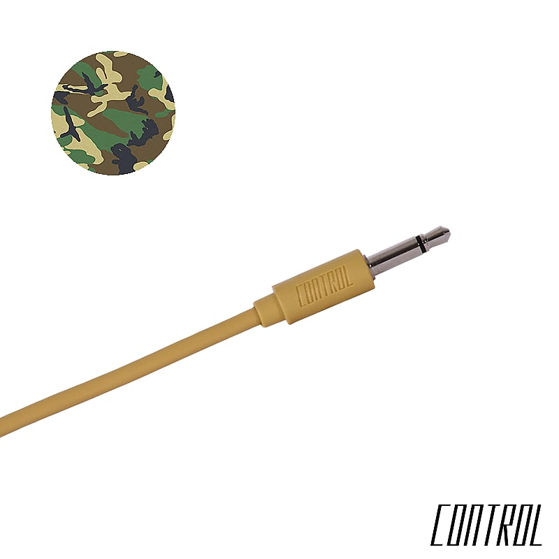 Control Camo 3.5mm Patch Cables - 10cm / 4 inches / Desert | Reverb