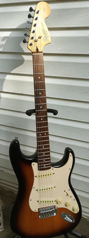Squier Stratocaster 2012 - Transparent Tobacco burst | Reverb