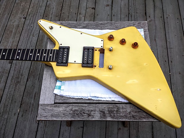 Greco Explorer EX-800 1978 Cream, Routed for Floyd Rose, | Reverb