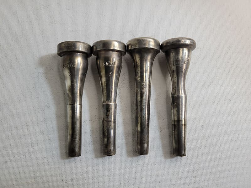 Lot of Trumpet Mouthpieces 2x Olds 3, Conn 1, King 7M | Reverb