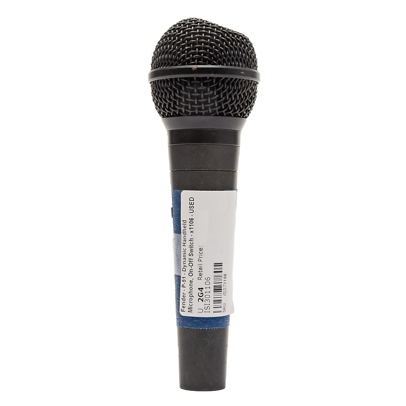 Fender - P-51 - Dynamic Handheld Microphone, On-Off Switch - | Reverb