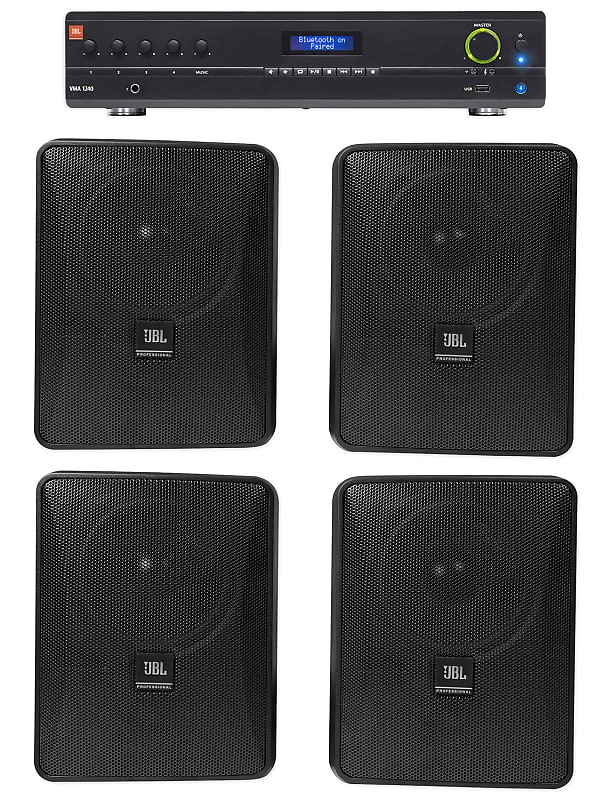 JBL VMA1240 Commercial/Restaurant 240W 70v Amplifier+(4) JBL | Reverb