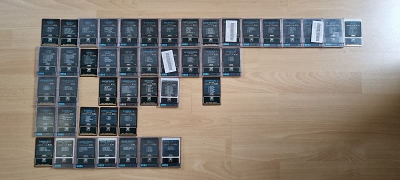 [Extremely RARE] All 46 DDC Cards For Korg DDD! | Reverb