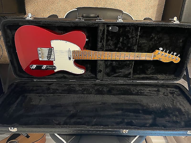 Fender Telecaster MIM Roasted Maple Neck Candy Apple Red with | Reverb