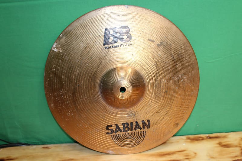 Sabian B8 Hi-Hat 14"/36 CM Top and Bottom Cymbal Set | Reverb