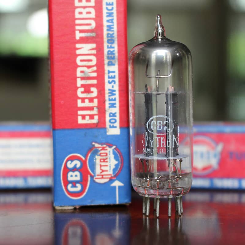 CBS Hytron 12BZ7 NOS Tube - 1952 - Black Plate - Square | Reverb