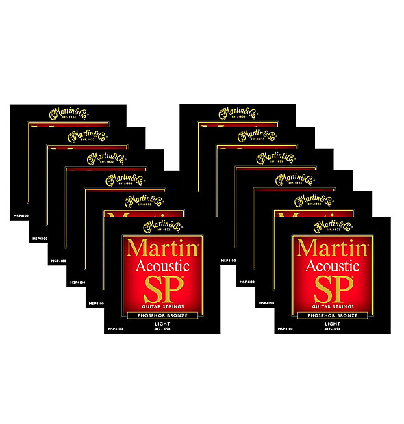 Martin MSP4100 12-54 Phosphor Bronze Light Acoustic Guitar | Reverb
