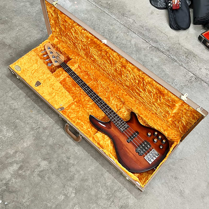 Schecter CV-4 Diamond Series Bass guitar Tobacco sunburst | Reverb