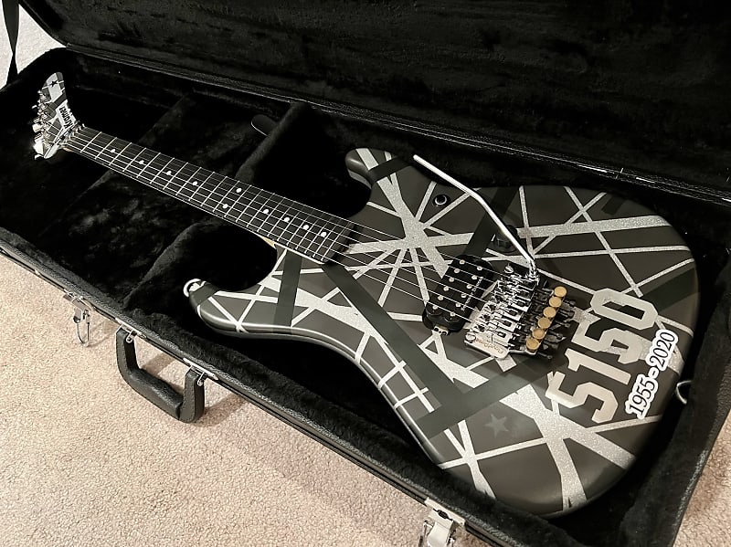 CHS Custom EVH Stealth 5150 2020 Matte Black/Metallic Silver | Reverb