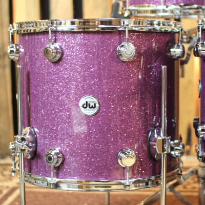 DW Collector's Maple SSC Purple Glass Drum Set - | Reverb