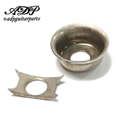 Strat Input Jack Cup Chrome - AGED - RELIC Vintage | Reverb France