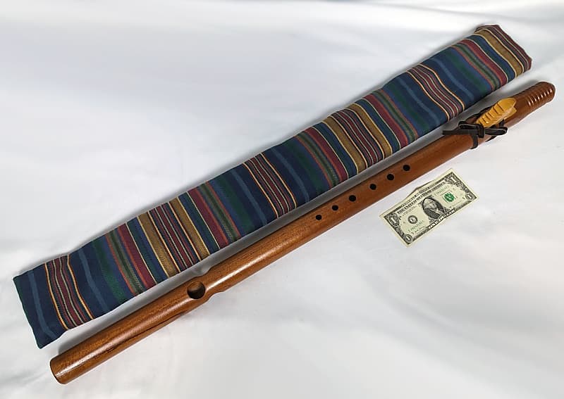 Large Native American Style Bass Flute w/ Eagle Totem - | Reverb