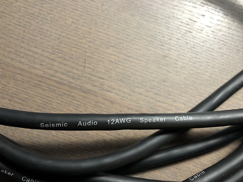 Seismic Audio PAIR 25-ft 12 gauge speaker cables | Reverb
