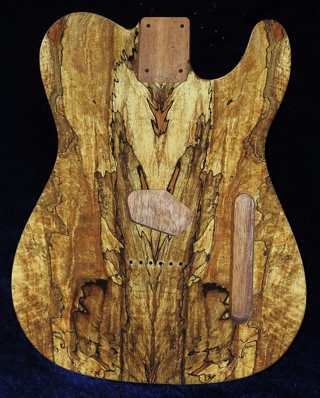 Highly Spalted Maple Top \ Mahogany Telecaster Tele | Reverb Canada