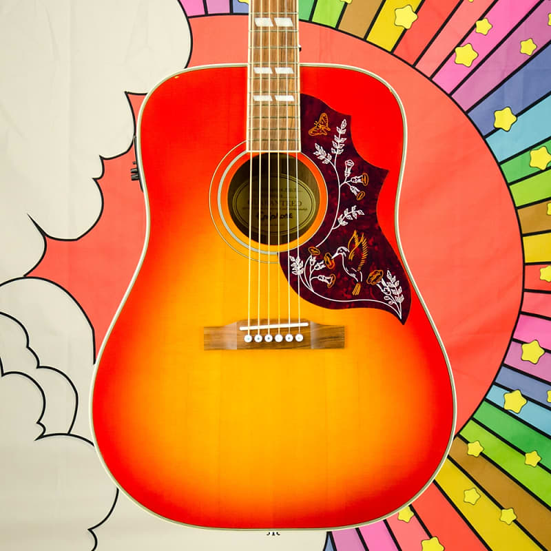 Used Epiphone Hummingbird Pro Acoustic Guitar, Soft Case | Reverb