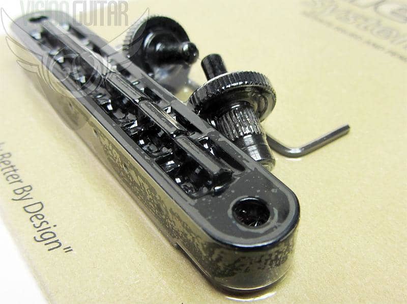 TonePros Nashville Un-Notched Tune-O-Matic Bridge TP6-B BLACK | Reverb