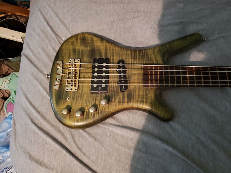 Warwick F.N.A Jazzman - Emerald Green with Gold Hardware | Reverb