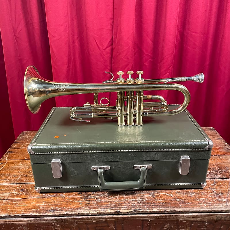 1968 Holton Collegiate C602 Bb Cornet w/ Original Case | Reverb