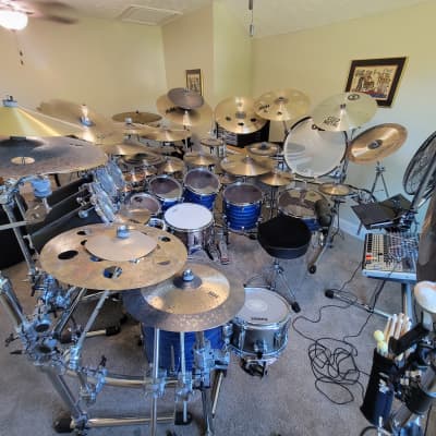 Monster Prog/Metal Drum kit - Tama Starclassic Walnut Birch | Reverb