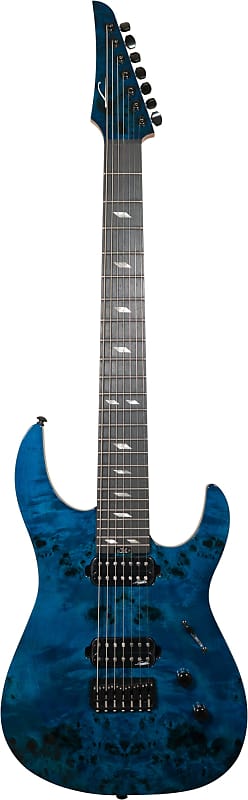 Legator N7SS Ninja 7 String Super Shred Blue Burl | Reverb