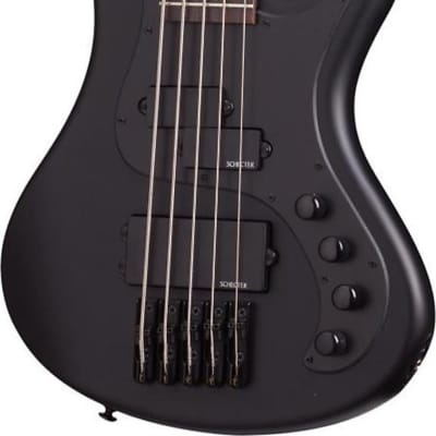 Schecter 2523 Stiletto Stealth-5 5-String Bass Guitar, Satin | Reverb