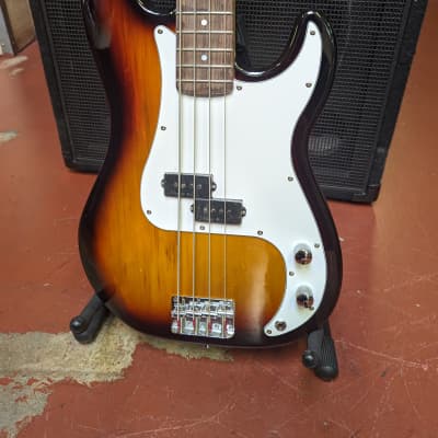Sleeper! New Johnson Sunburst Finish Precision Style Bass | Reverb