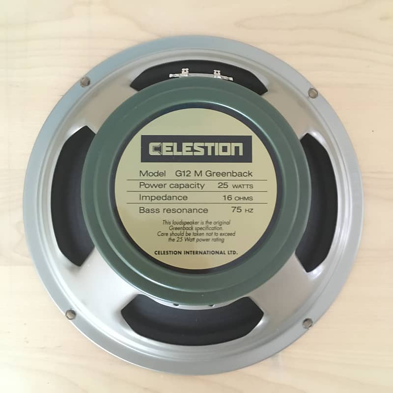 Celestion Greenback G12m 16ohm Matched pair UK made | Reverb