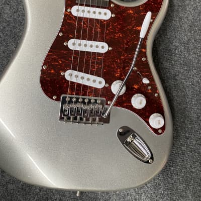 Custom Strat, with a Tele. neck 2020 silver | Reverb