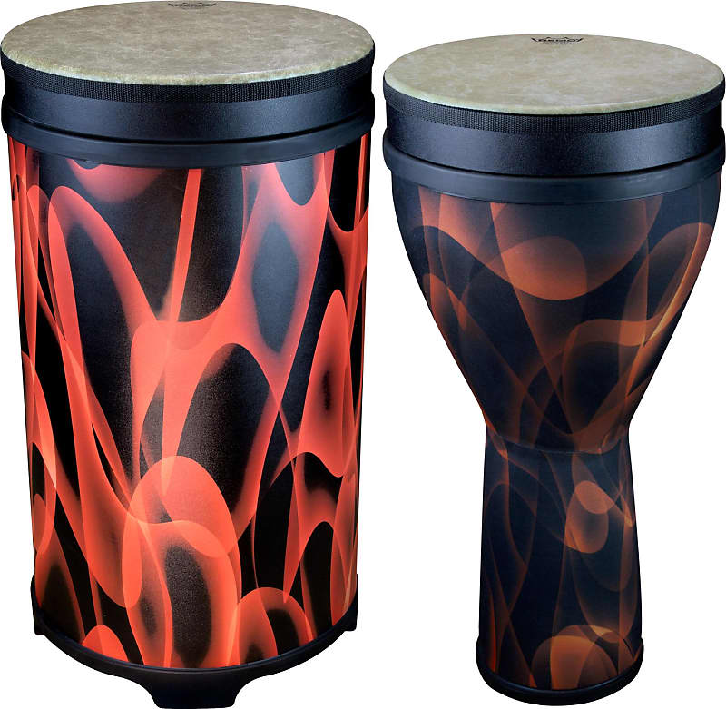Remo Versa Djembe and Tubano Nested Pack - Brown/Orange | Reverb